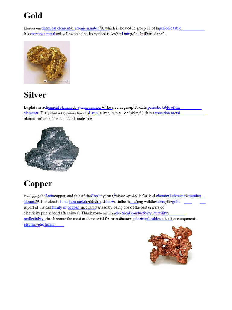 10 Metals | PDF | Metals | Chemical Elements