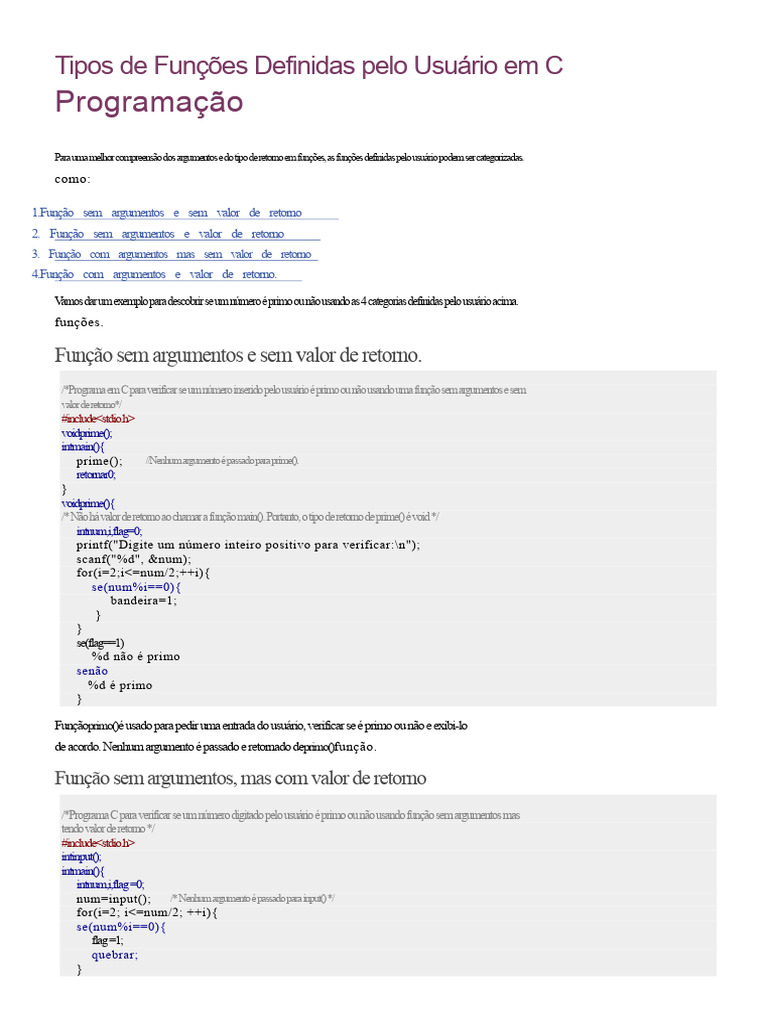 Tipos de Funções Definidas Pelo Usuário | PDF | Número primo | Função ...