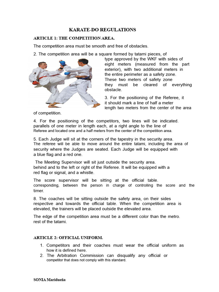 Karate Regulation | PDF | Referee