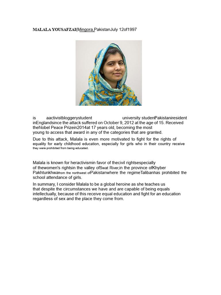 Malala Yousafzai | PDF