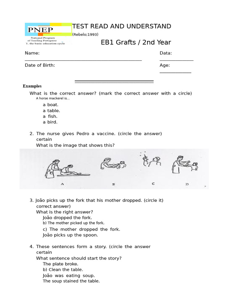 Reading Comprehension Exercises for Kids | PDF