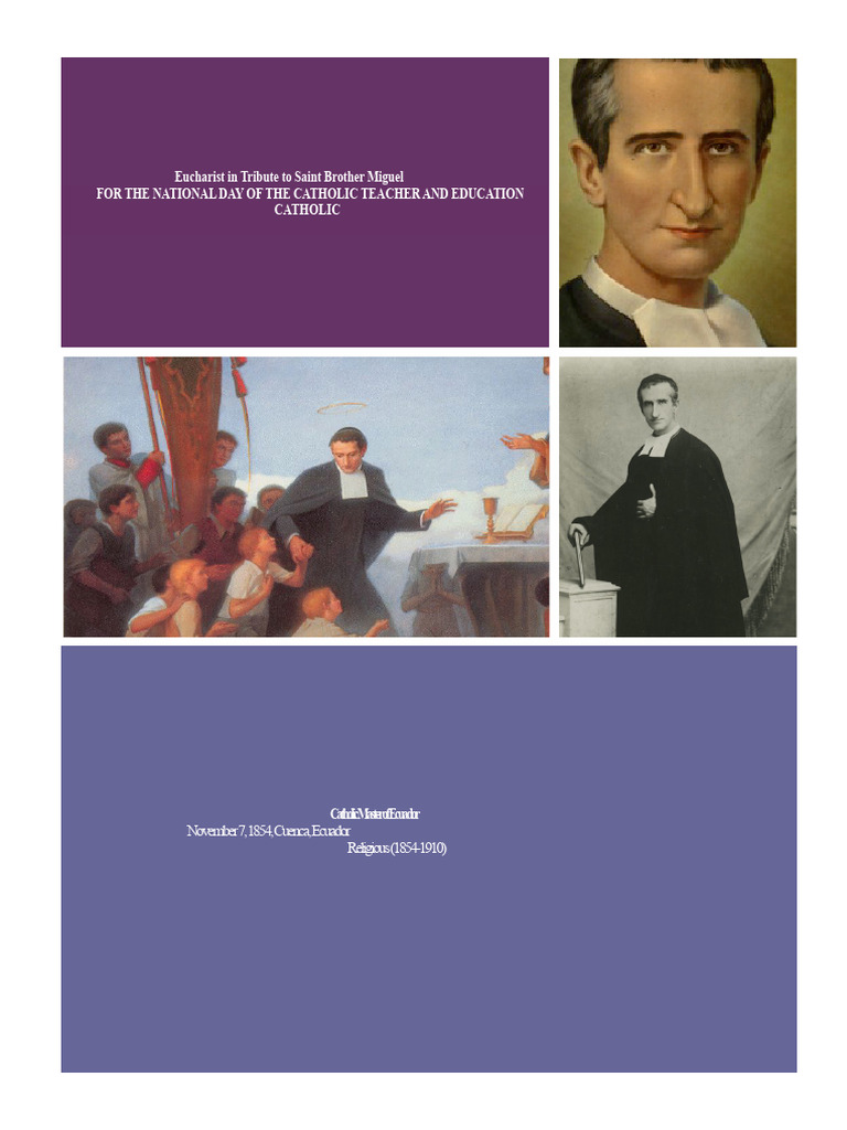 Eucharist Celebrating Saint Brother Miguel | PDF | Lord's Prayer | God ...