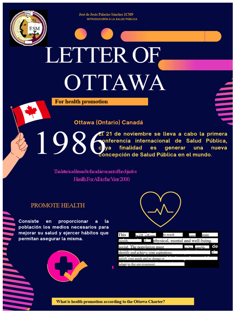 Ottawa Charter Health Promotion Guide | PDF