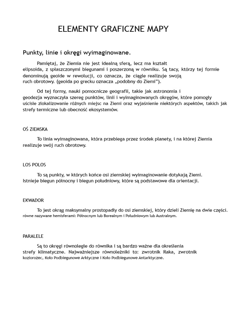Elementy Graficzne Mapy | PDF