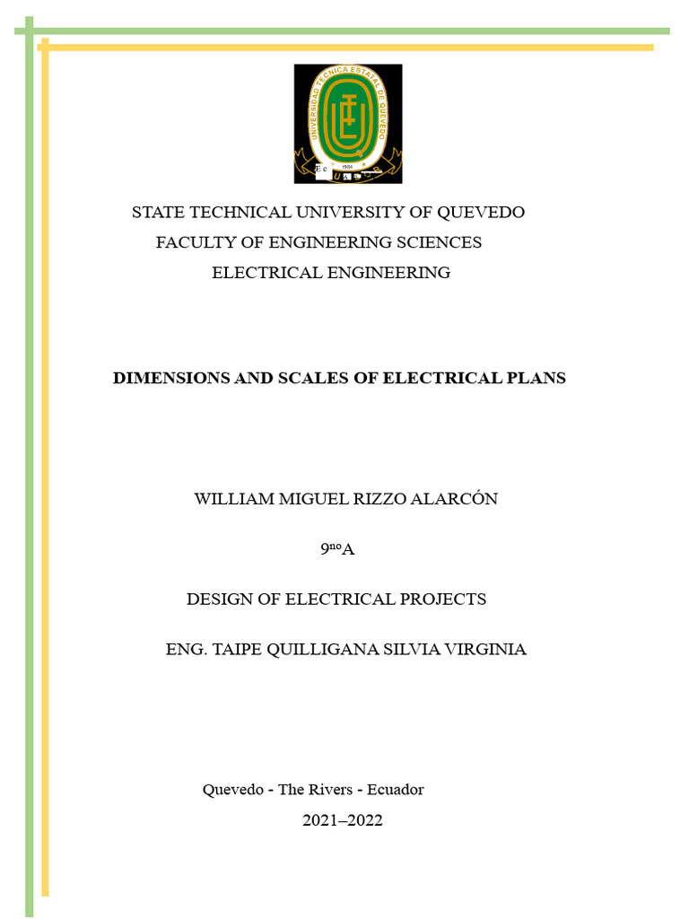 Electrical Plans: Dimensions & Scales Guide | PDF | International ...