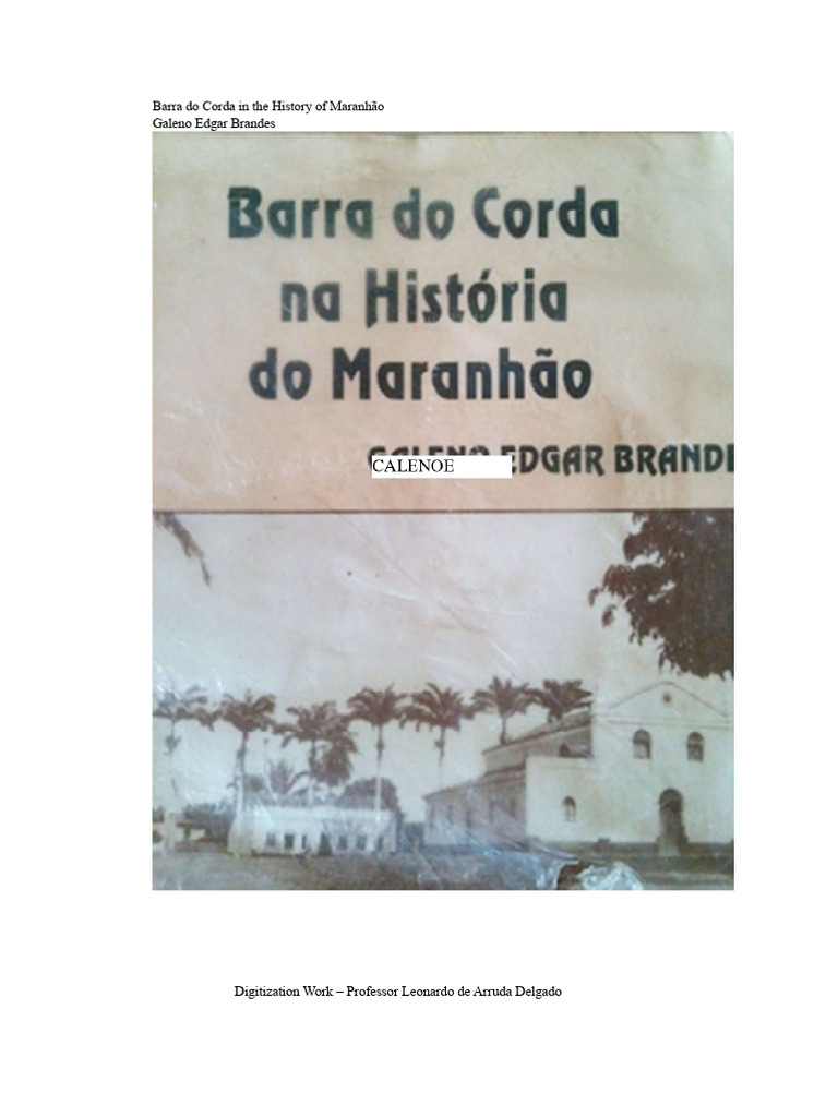 Barra Do Corda in The History of Maranhão | PDF