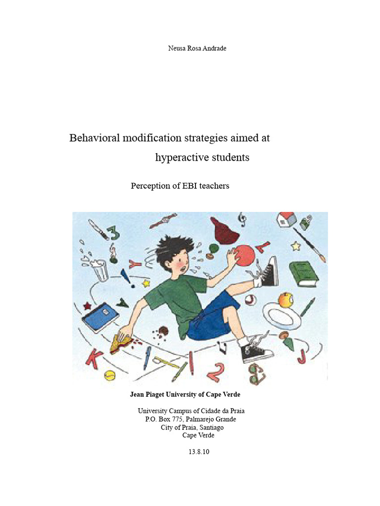 Behavioral Modification Strategies in ADHD | PDF | Attention Deficit ...