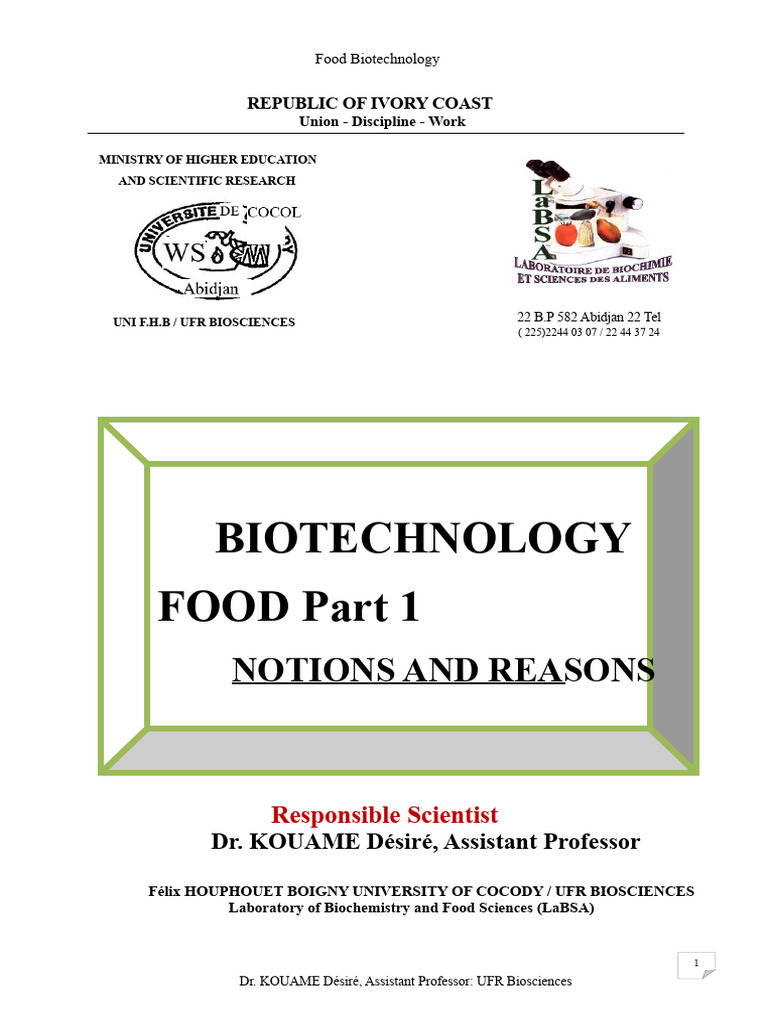 Biotechnology Course - Concepts and Reasons | PDF | Nucleic Acid ...