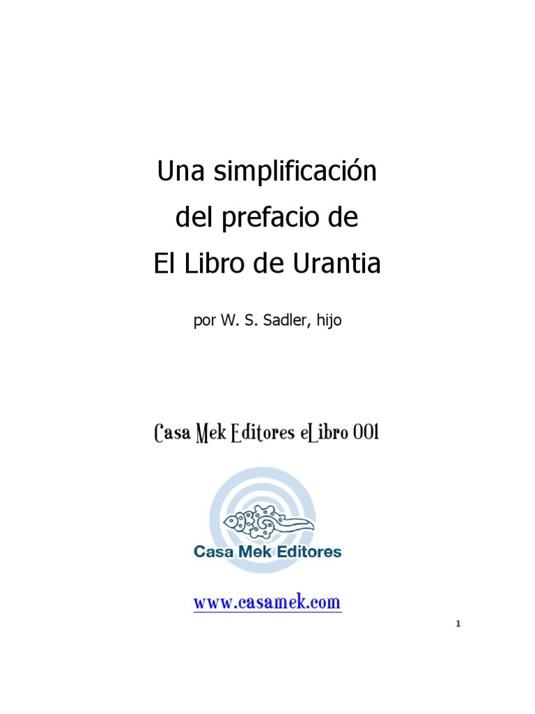 01 Una Simplificación Del Prefacio Del Libro de Urantia | PDF | Dios | Alma