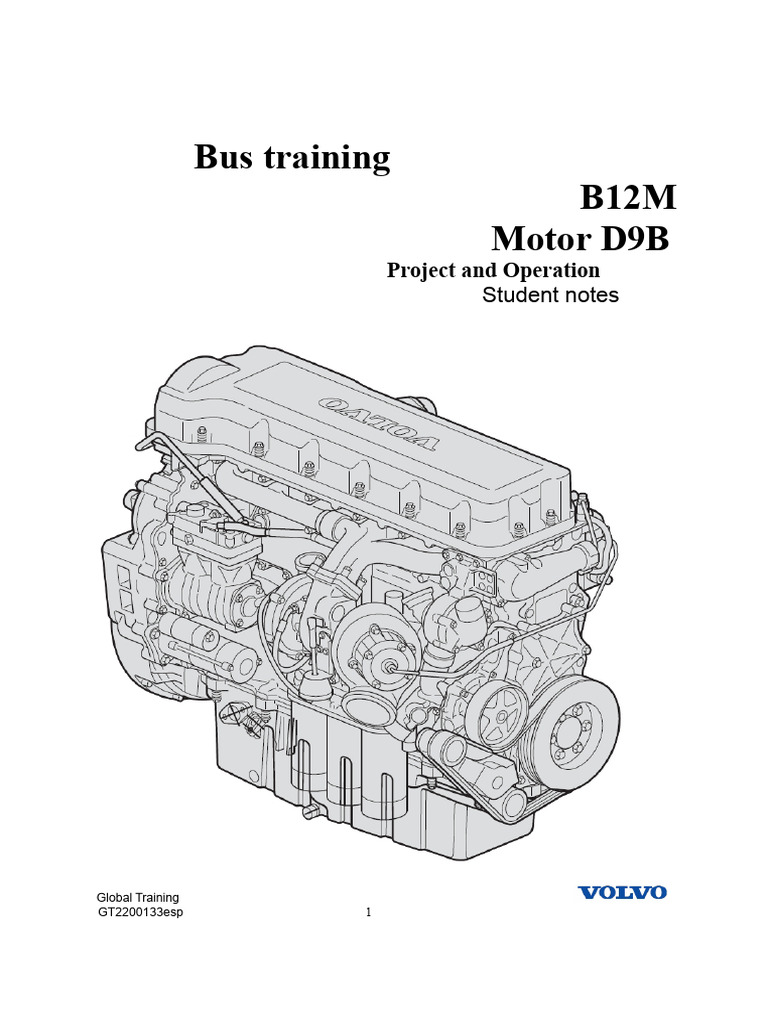 Volvo D9B Bus Engine Training Guide | PDF | Piston | Pump