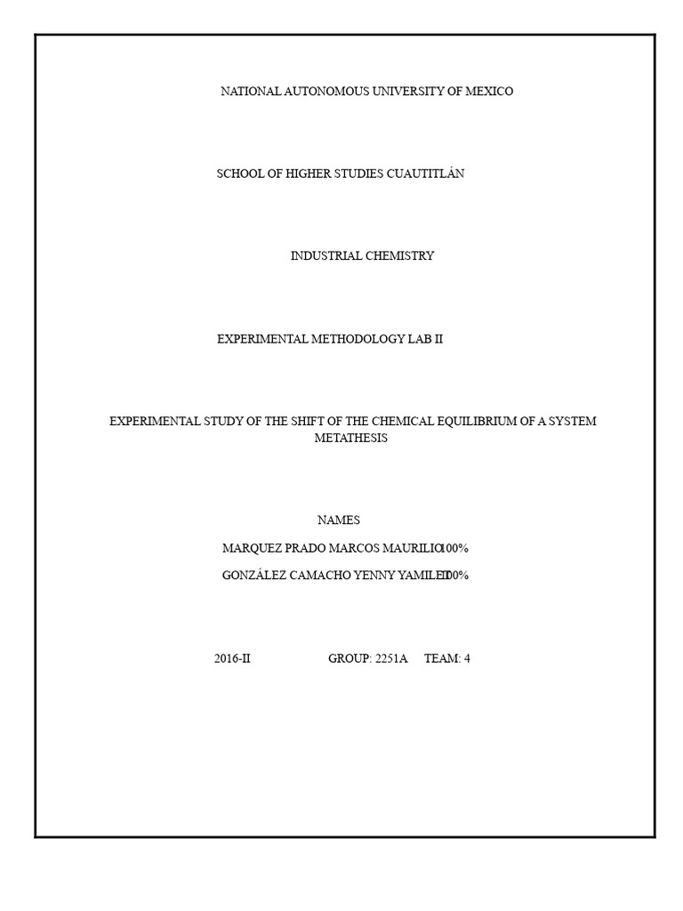 Chemical Equilibrium | PDF | Chemical Equilibrium | Salt (Chemistry)