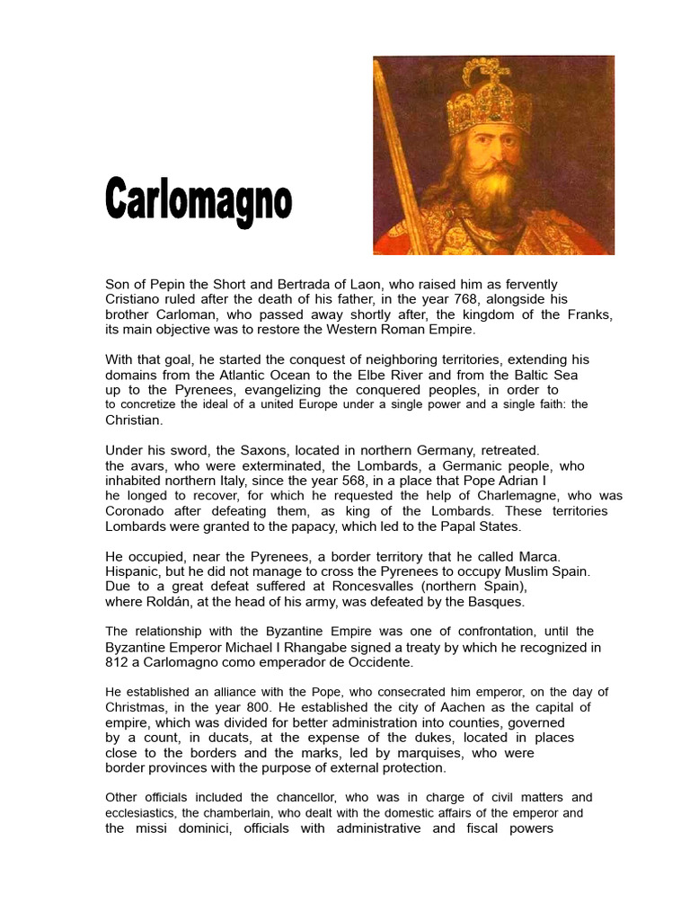 Charlemagne: Rise and Legacy of the Frankish Empire | PDF | Charlemagne ...