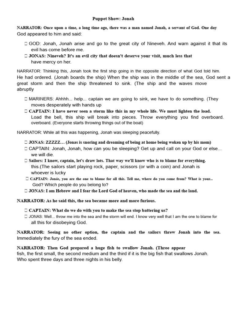 Puppet Script JONAS | PDF | Jonah