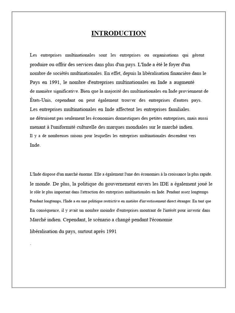 Entreprises Multinationales | PDF | Société multinationale | Business