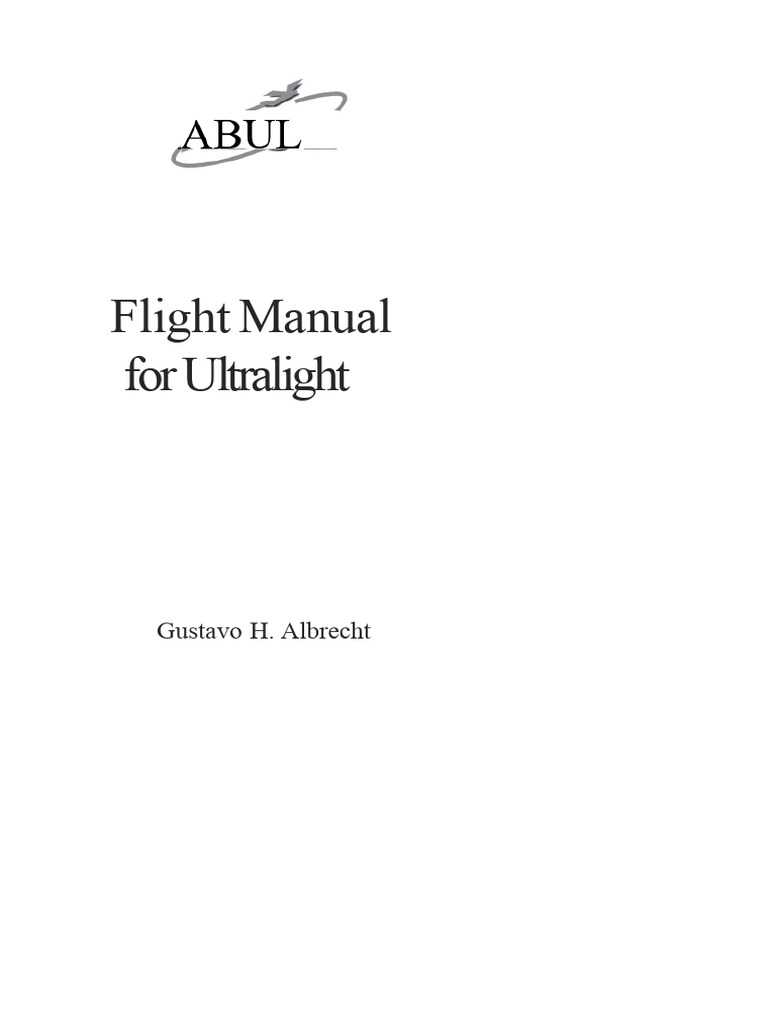 Ultralight Flight Manual Guide | PDF | Flight Control Surfaces | Aviation