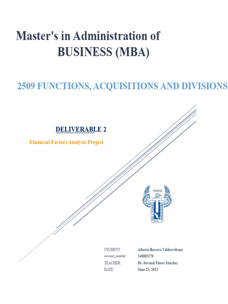 Deliverable 2. Financial Factors Analysis Project | PDF | Market ...