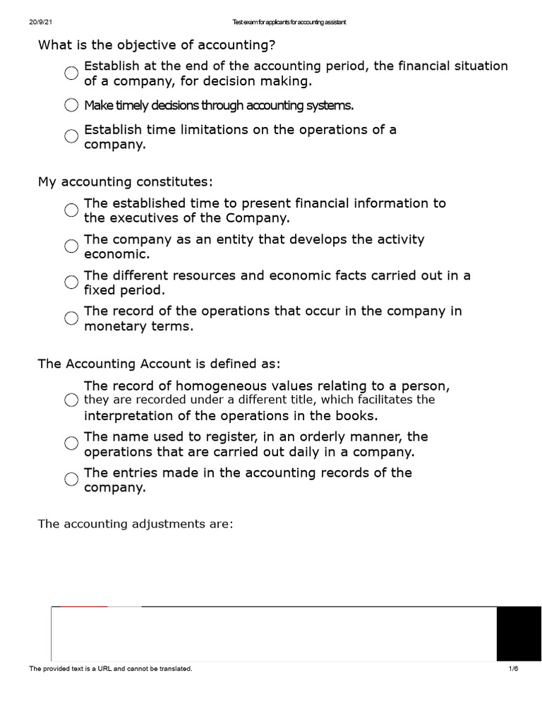 Accounting Assistant Exam Guide | PDF | Debits And Credits | Business