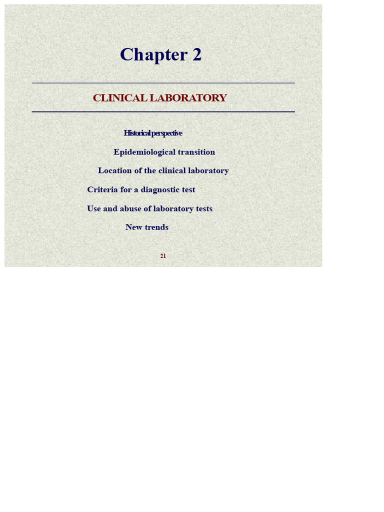 1.1-History of The Clinical Laboratory Chapter of The Book | PDF ...
