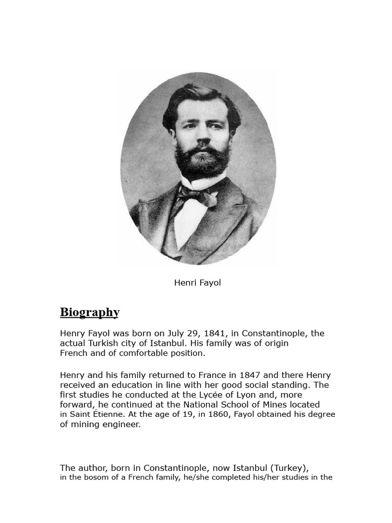 Henri Fayol's Management Principles | PDF | Economies | Business