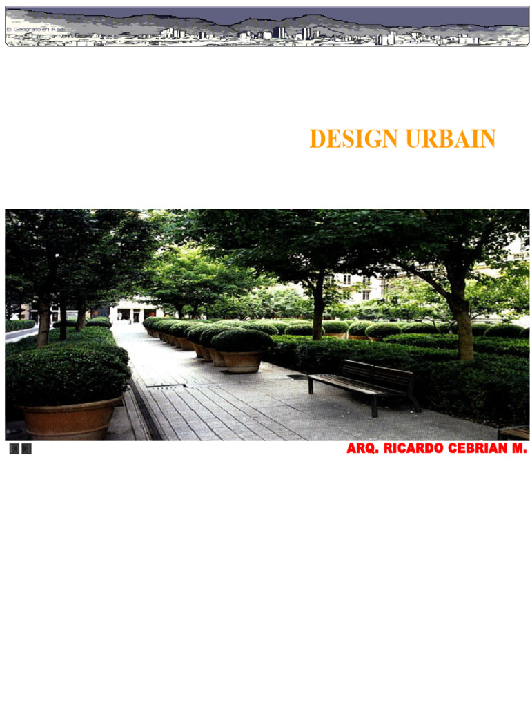 Design Urbain : Concepts et Pratiques | PDF | Conception | Paysage
