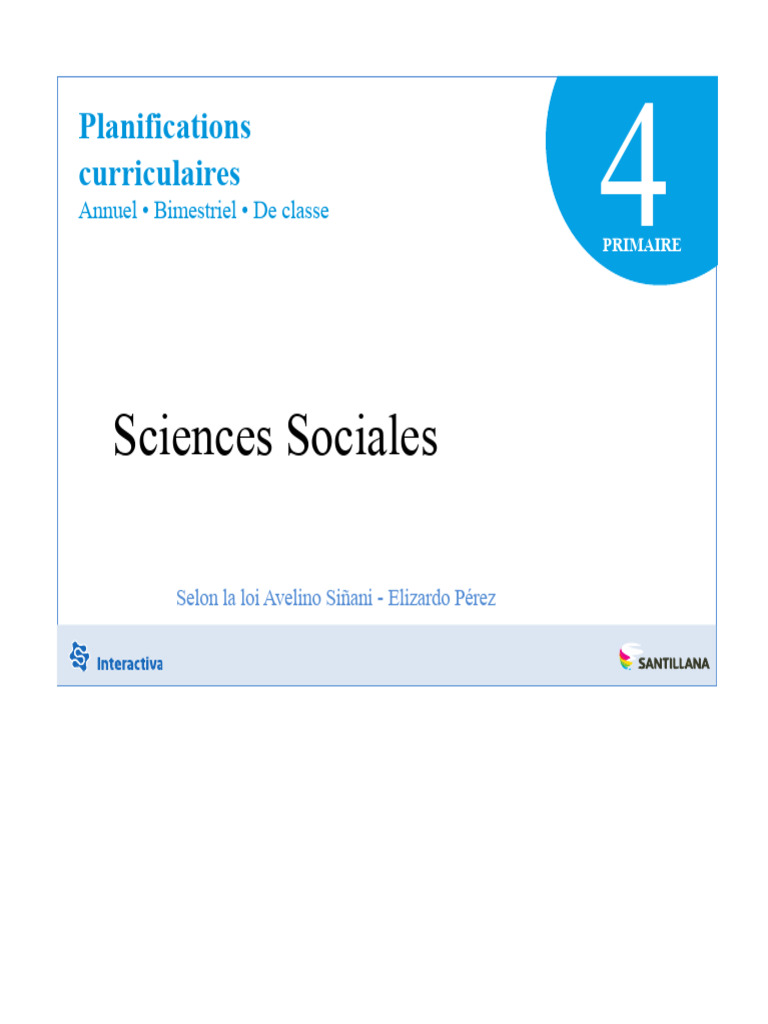Plan de classe en Sciences Sociales 4e | PDF | Environnement naturel ...