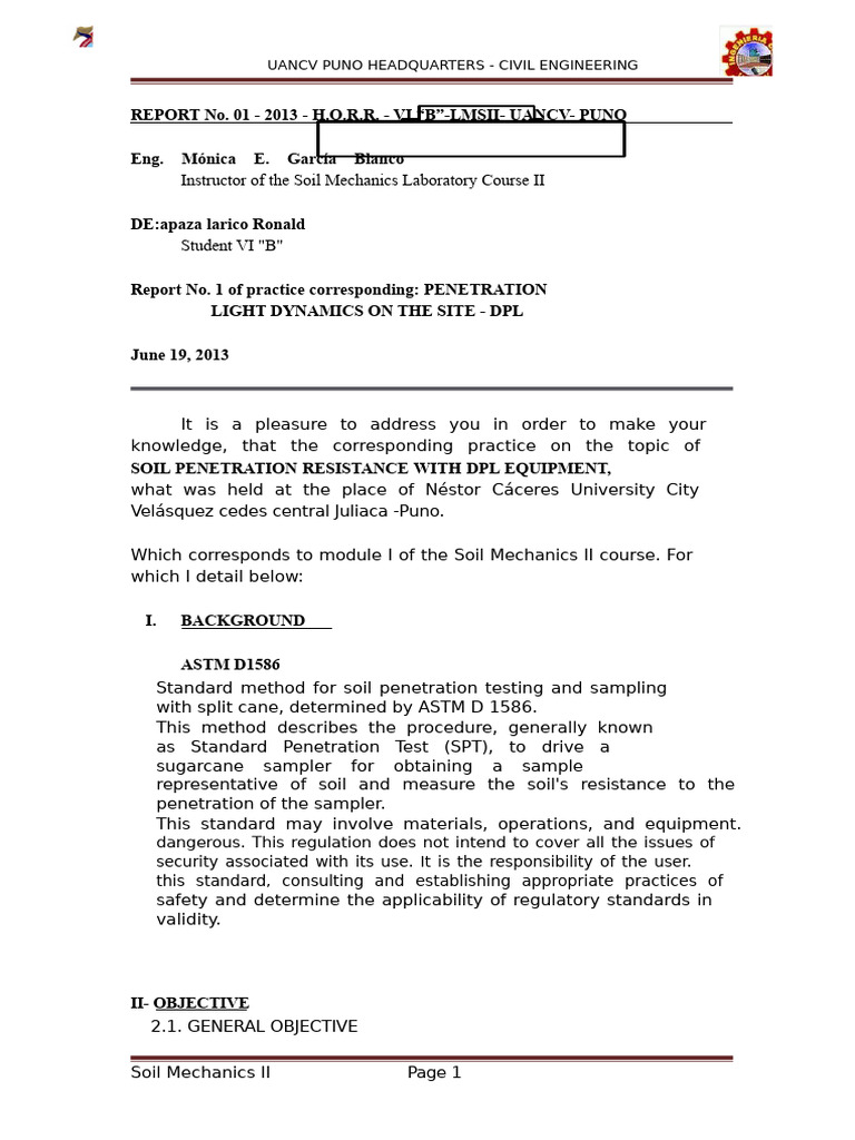 Dpl Report Pdf Pdf Soil Mechanics Natural Materials