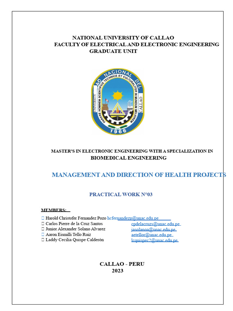 Practical Work 3 - Strategic Plan of A Health Institution | PDF ...