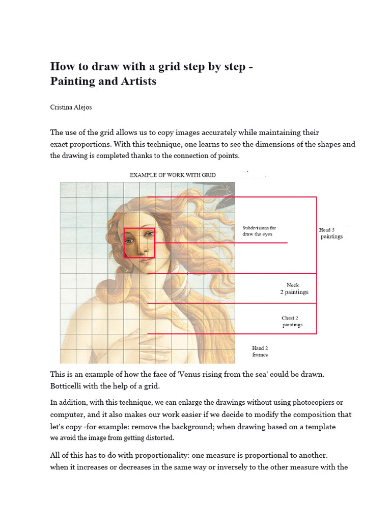 3 - How To Draw With A Grid Step by Step | PDF | Drawing