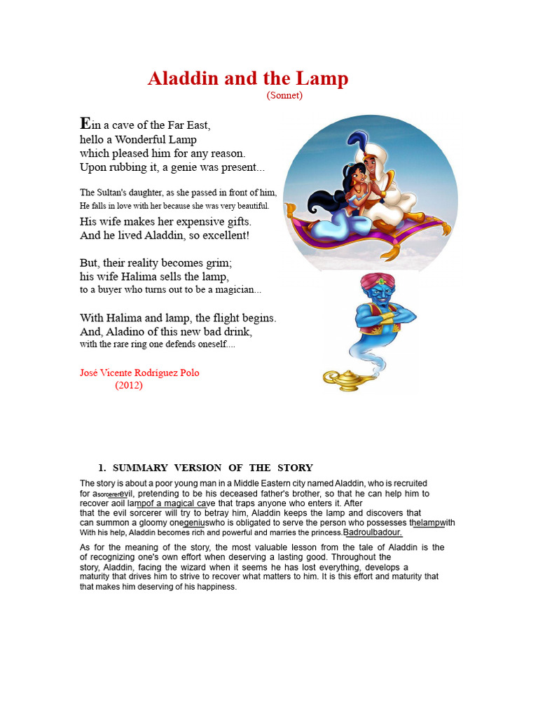 Aladdin and The Lamp | PDF