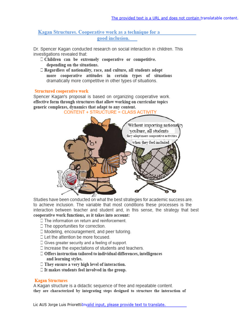 Kagan Structures for Cooperative Learning | PDF | Psychological ...