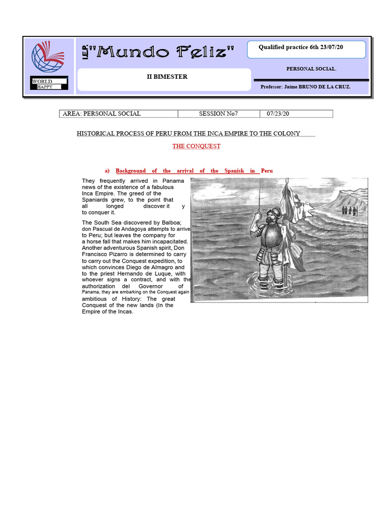 Sixth Grade Social Studies - Session 7 | PDF | Francisco Pizarro ...