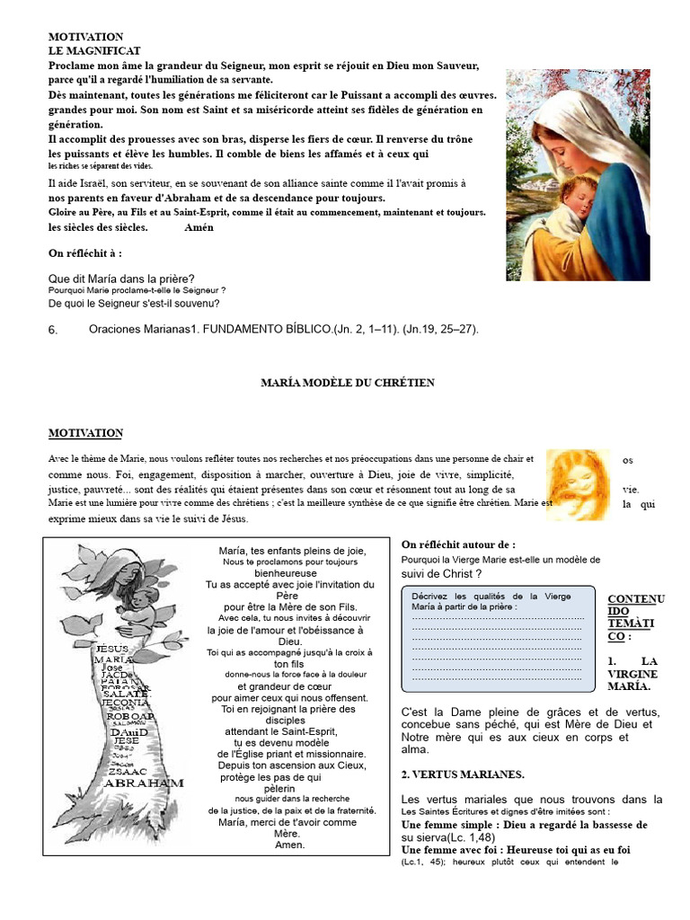 Vierge Marie 16 Si de Marie | PDF | Marie, mère de Jésus | Jésus