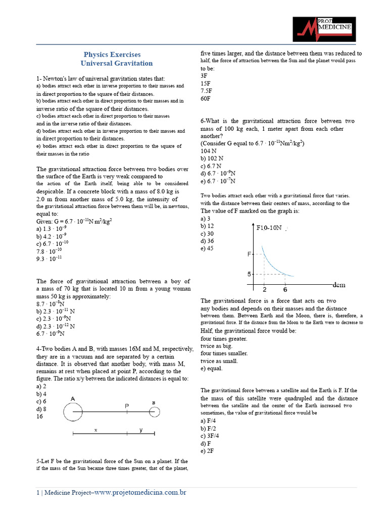 Universal Gravitation PDF | PDF | Orbit | Force