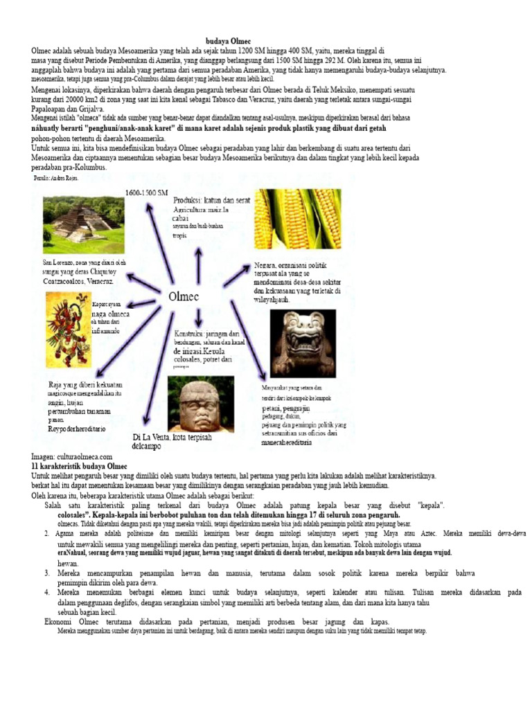 Budaya Olmec, Maya, Aztec | PDF