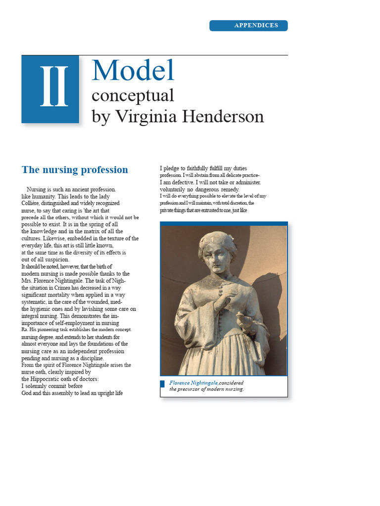 Virginia Henderson Conceptual Model PDF | PDF | Nursing | Knowledge