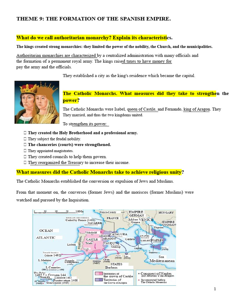 Formation of the Spanish Empire Explained | PDF | Spanish Colonization ...
