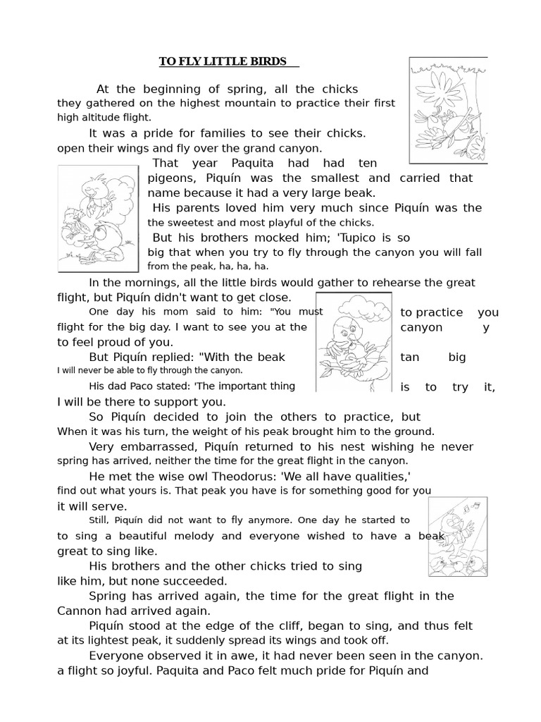 To Fly Little Birds | PDF | Beak | Ornithology