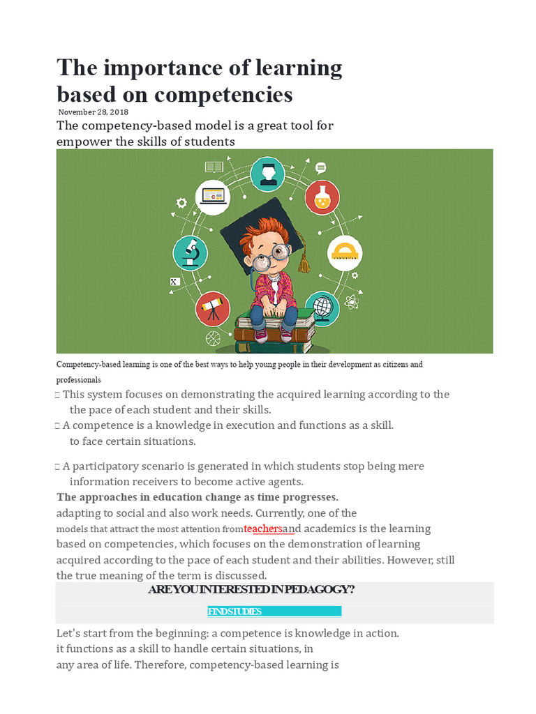 The Importance of Competency-Based Learning | PDF | Learning | Skill