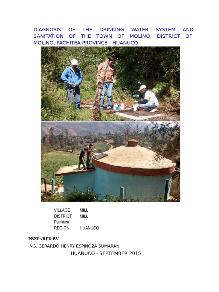 Diagnostic Report Model - Romas Dit | PDF | Sanitation | Hydrology