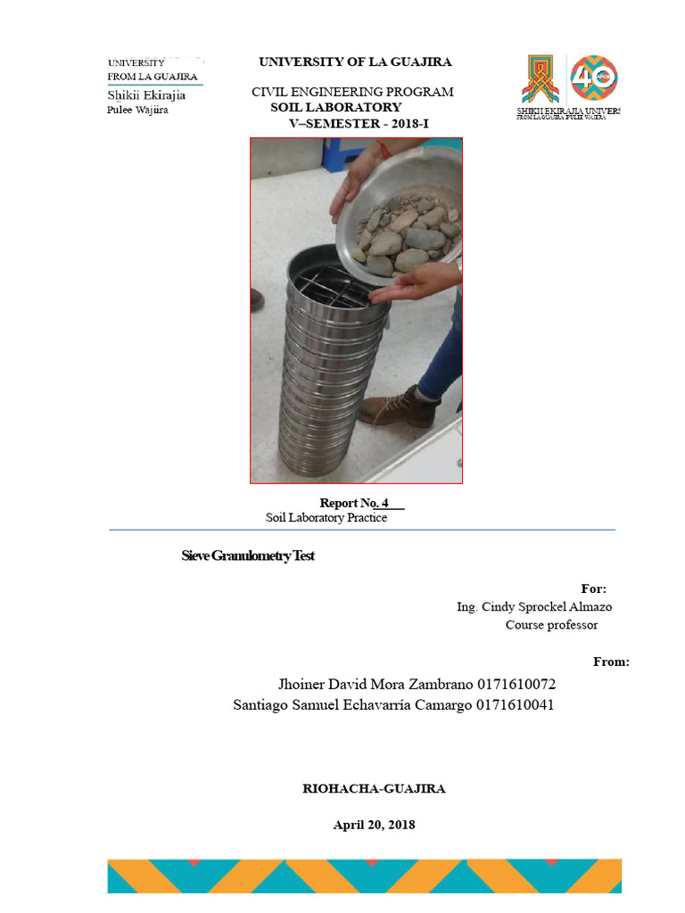 Sieve Analysis of Granulometry | PDF | Soil Mechanics | Soil