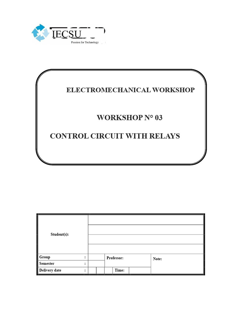 Control Circuit Design with Relays | PDF | Relay | Switch