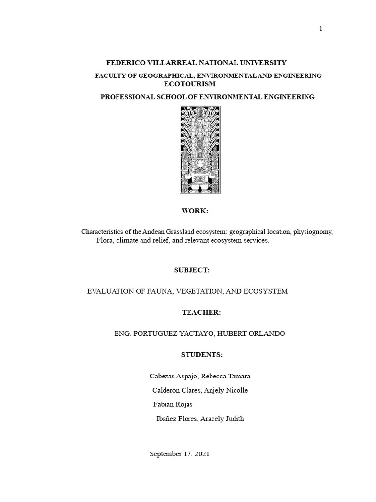Characteristics of Puna Grassland Ecosystem | PDF | Leaf | Subtropics