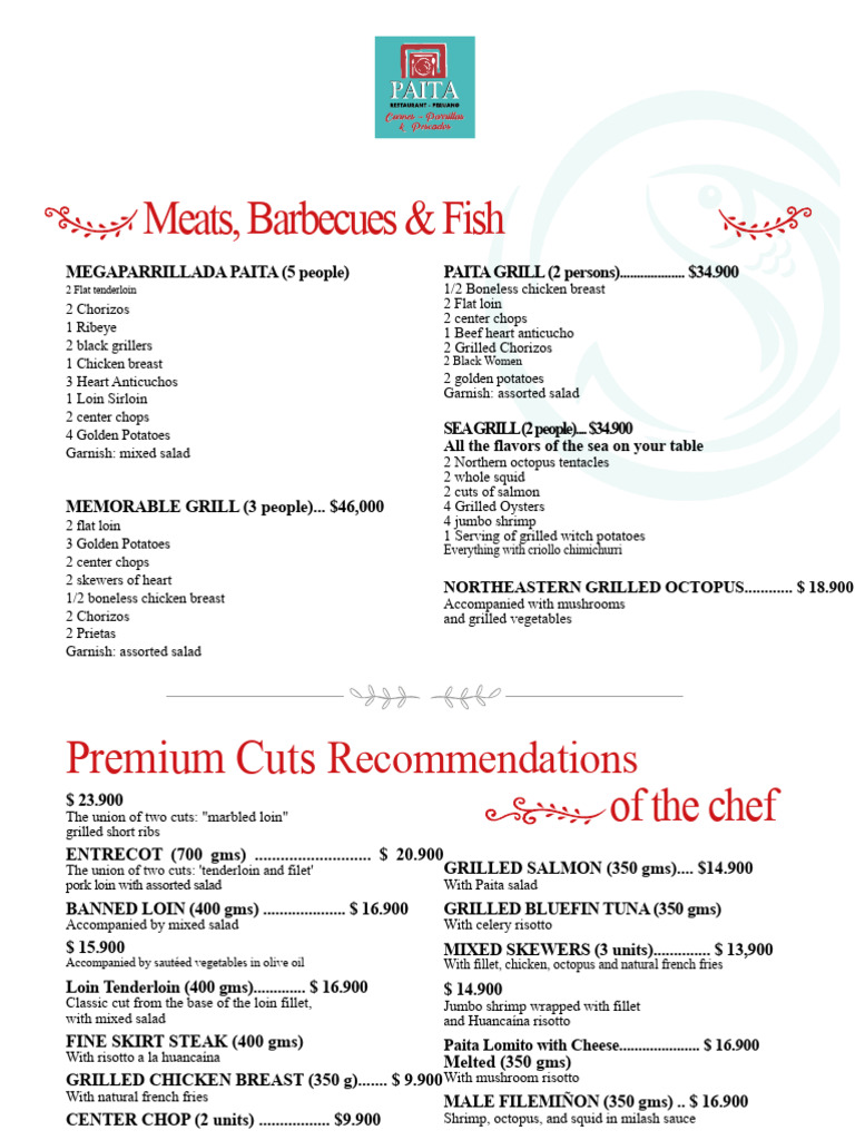 Paita QR Code | PDF | Foods | Cuisine
