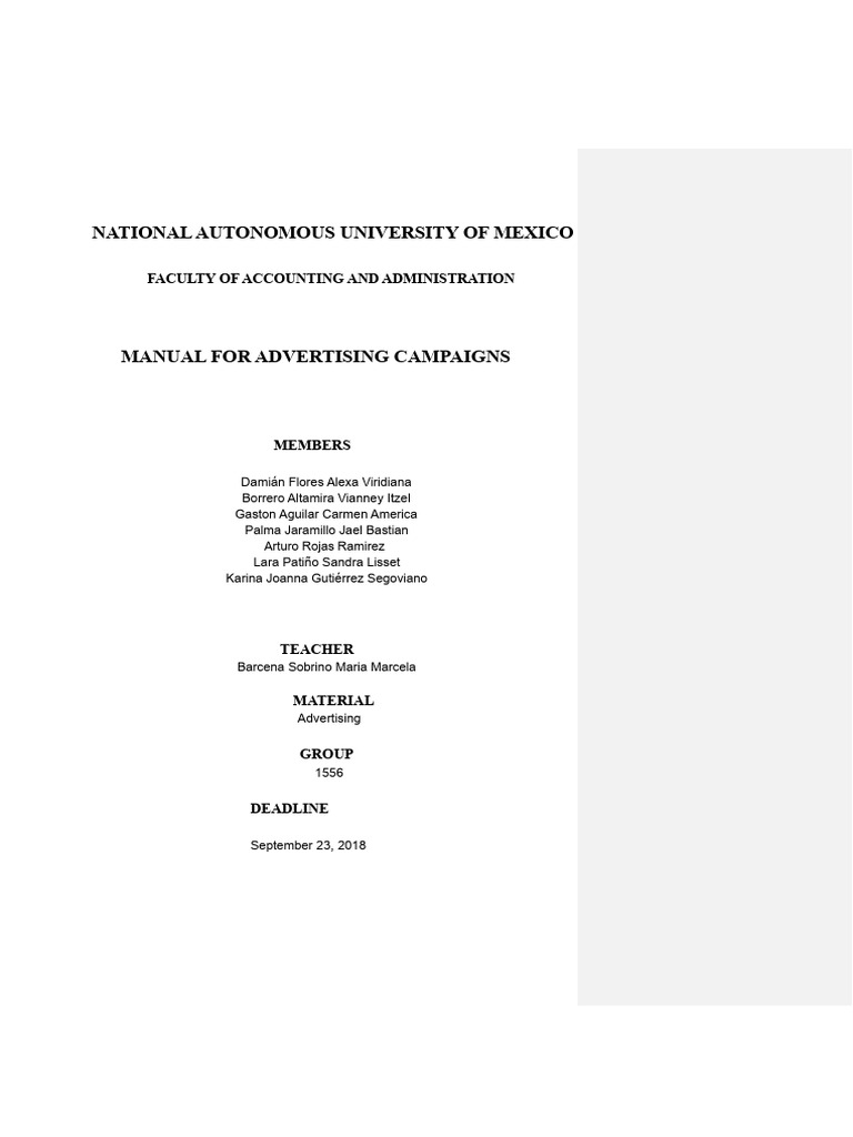 Advertising Campaigns Manual Guide | PDF | Target Audience | Marketing