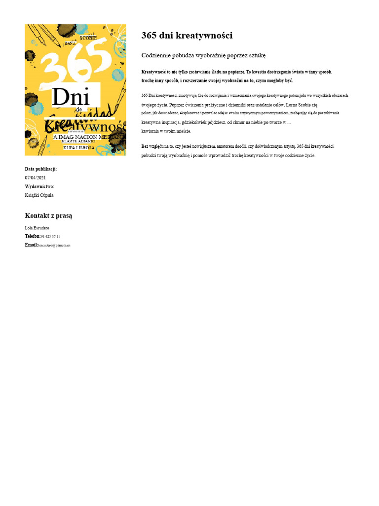 365 Dni Kreatywności | PDF