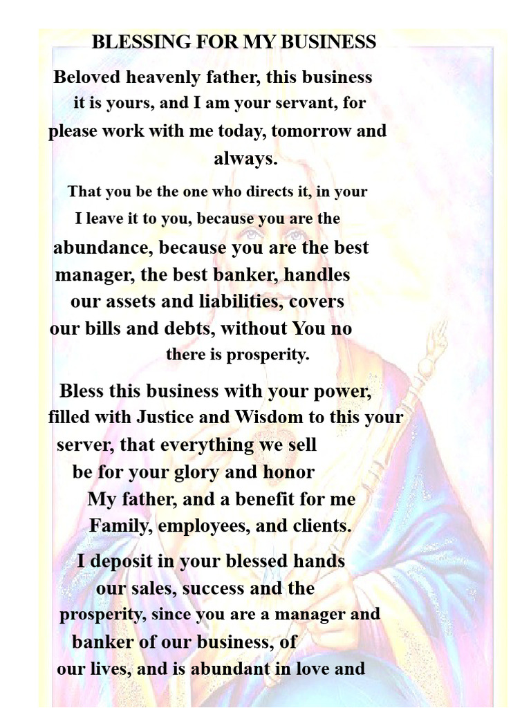Blessing For My Business | PDF