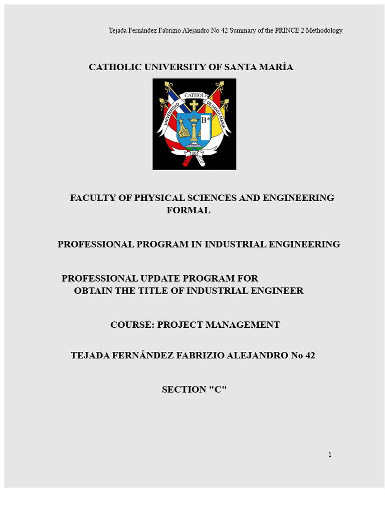 Summary of Prince2 | PDF | Project Management | Business