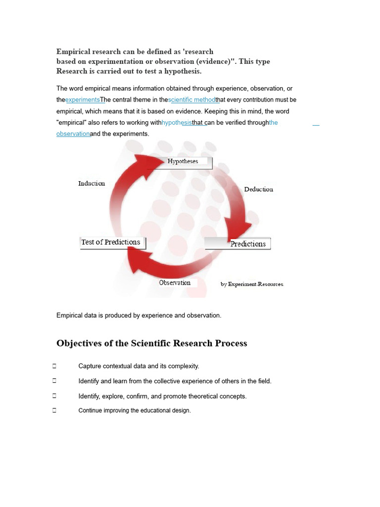 Empirical Research | PDF | Empirical Evidence | Scientific Method