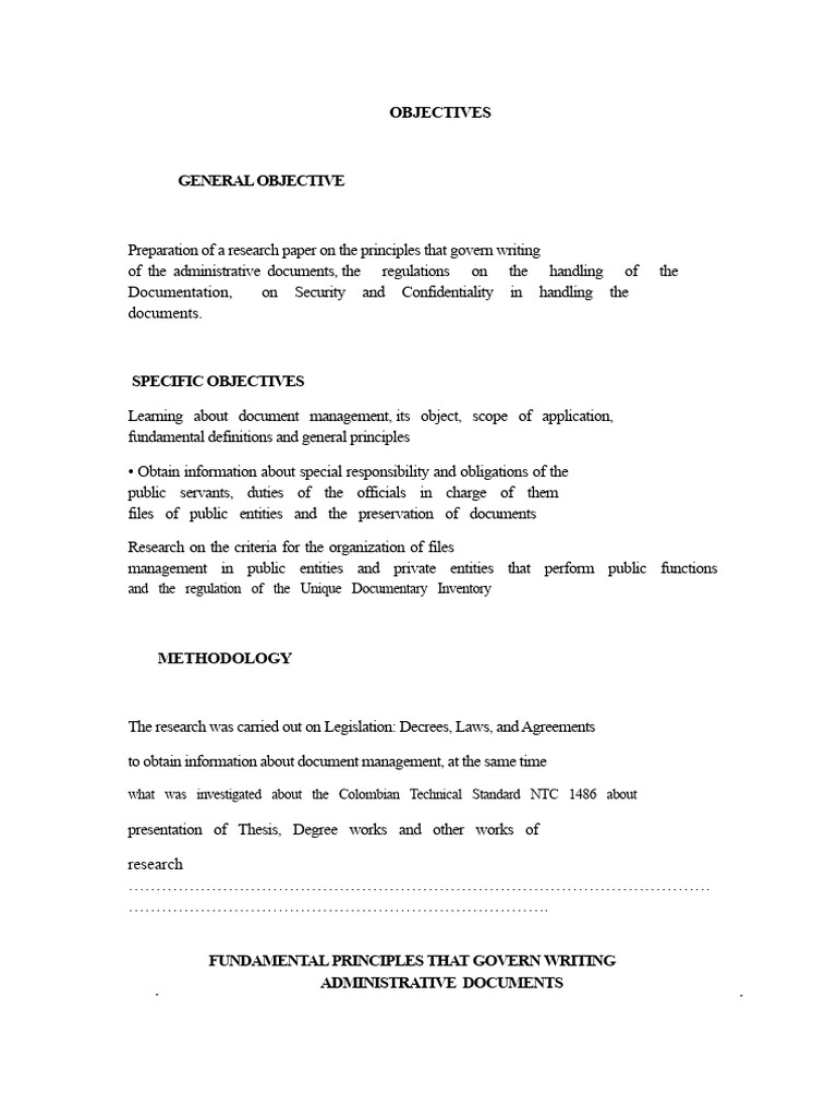 Principles of Administrative Document Writing | PDF | Word | Writing