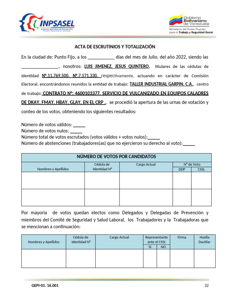 Formulario 10 | PDF | Gobierno | Elecciones